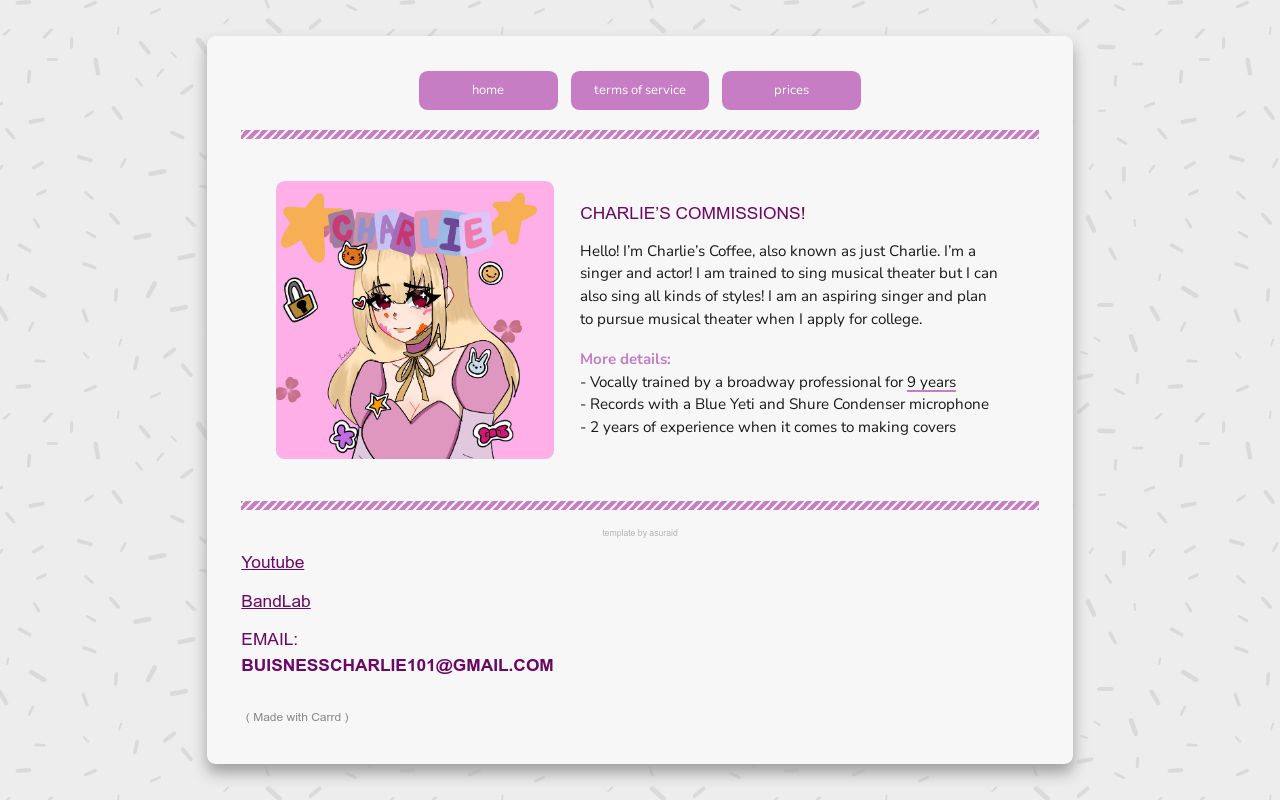 Charlie’s Coffee: COMMISION INFO